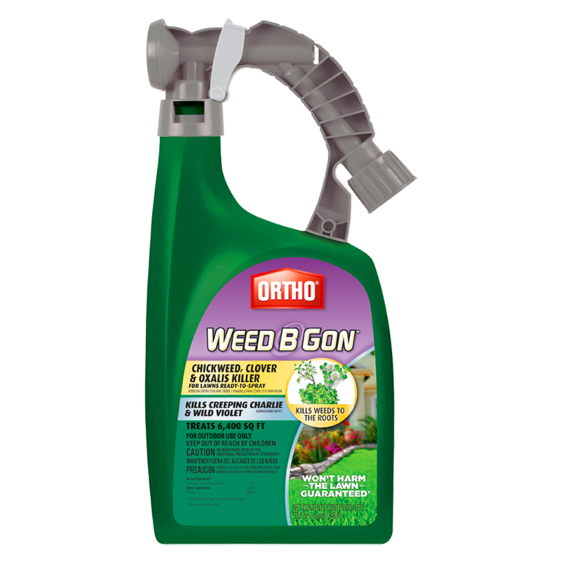 Ortho Weed B Gon Chickweed, Clover & Oxalis Killer for Lawns RTS Hose ...