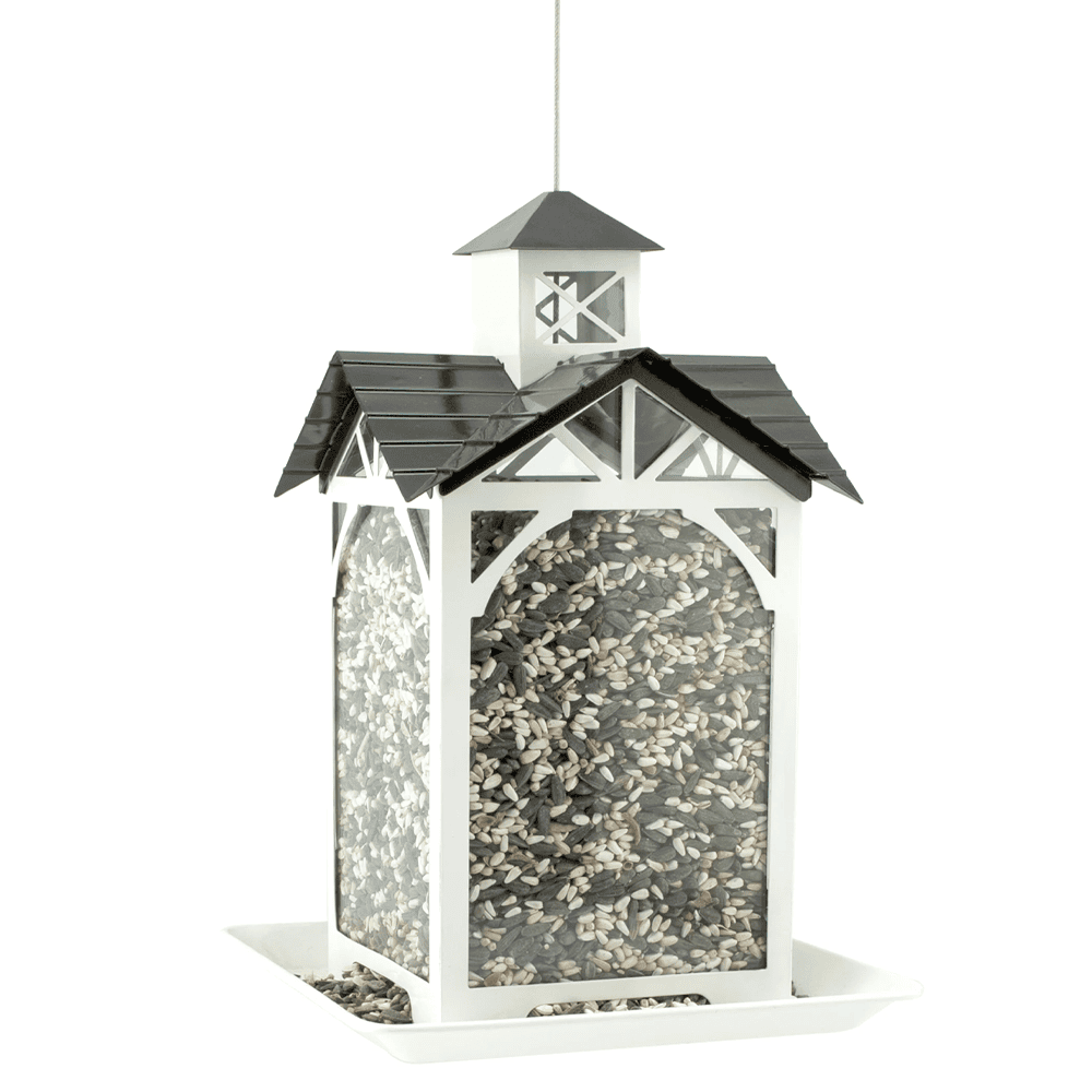 Audubon Farmhouse Metal/Glass Stable Feeder 4LB | Van Putte Gardens