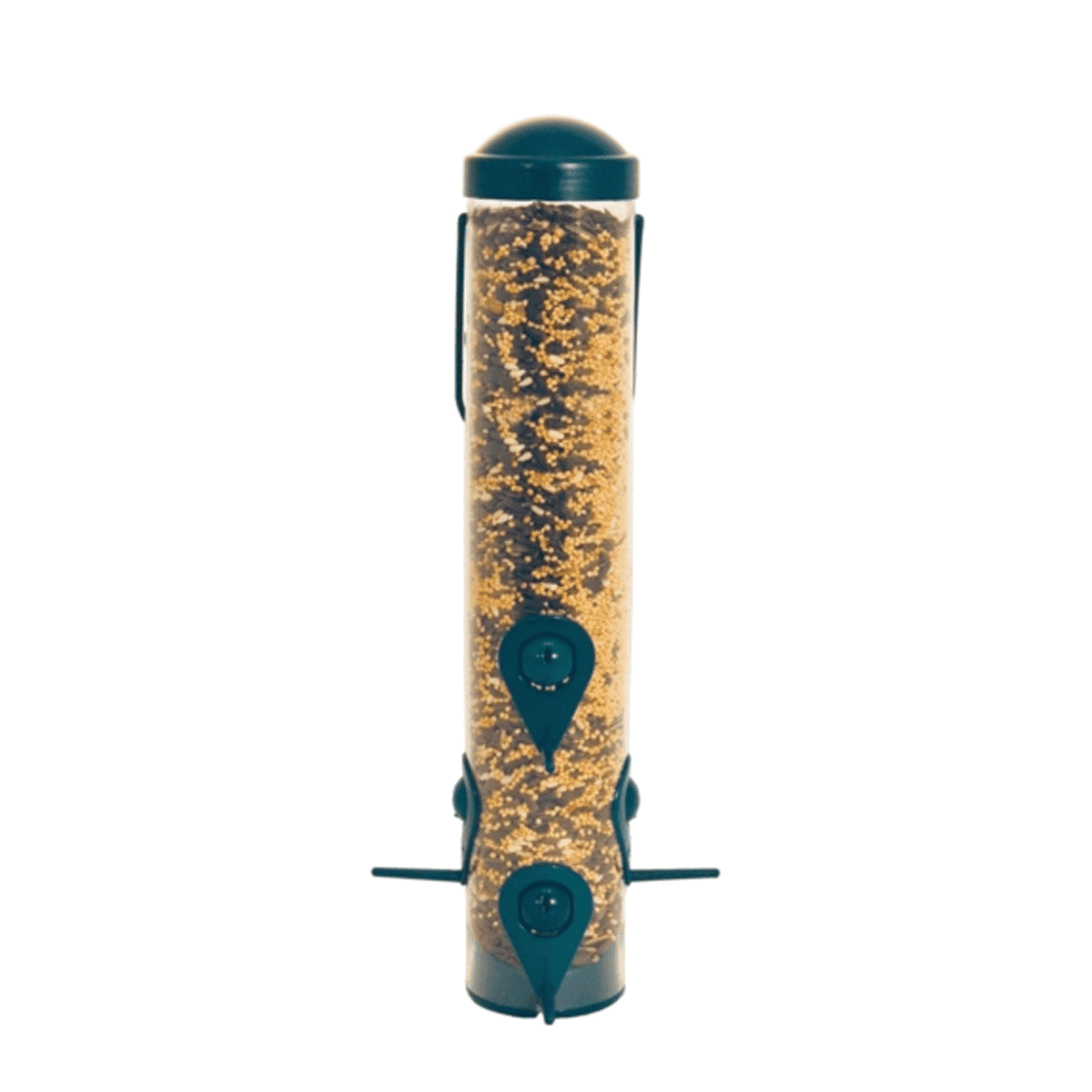 Audubon Green Plastic Mixed Seed Tube Feeder | Van Putte Gardens